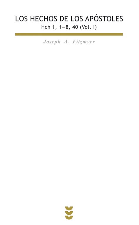 Los Hechos De Los Ap Stoles Vol I Hch Centro B Blico Verbo Divino Editorial Verbo