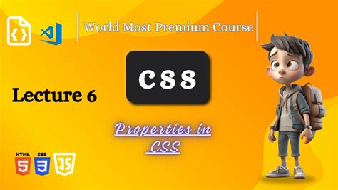Properties In Css Web Development Course Css Lecture 6 Youtube