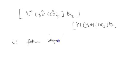 Solved Give Formulas For The Following A Potassium Tetrachlorocobaltate Ii B
