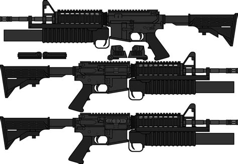 Colt M4a1 And M203 Rail Interface System By Jakkrapholthailand93 On Deviantart