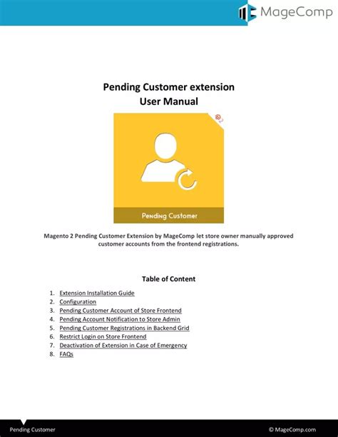 ppt magento 2 pending customer extension by magecomp powerpoint