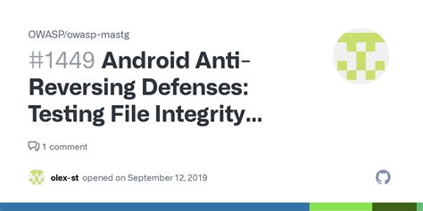 Android Anti Reversing Defenses Testing File Integrity Checks Mstg