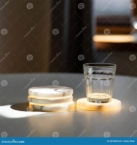 Fluted Glass Texture With Light Reflection And Displacement Effect For