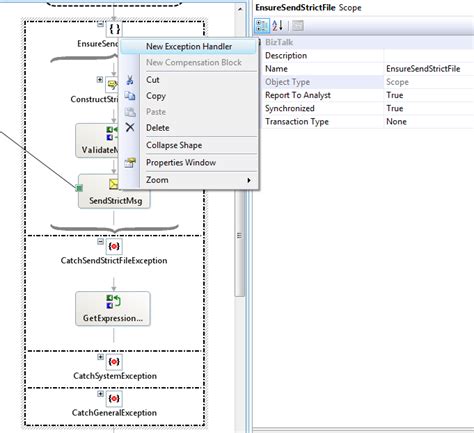 biztalk catch exception in orchestration stack overflow