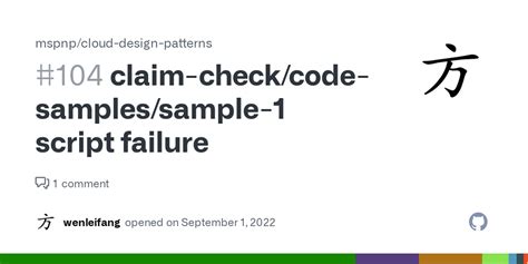 Claim Check Code Samples Sample 1 Script Failure Issue 104 Mspnp Cloud Design Patterns GitHub