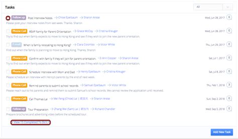 viewing tasks openapply