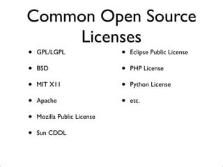 Open Source Software Licensing PPT