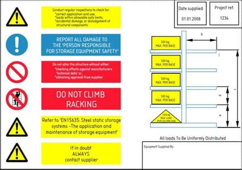 How To Make Warehouse Racking Load Capacity Plaques Warehouse Racking Systems Manufacturer