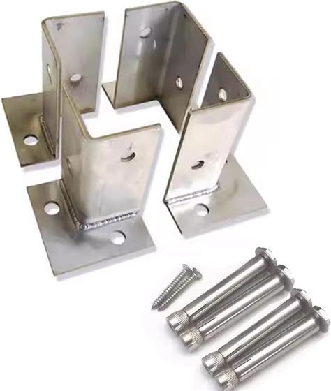 Flexible Post Base Wood To Concrete Sturdy Stainless Bracket Anchor