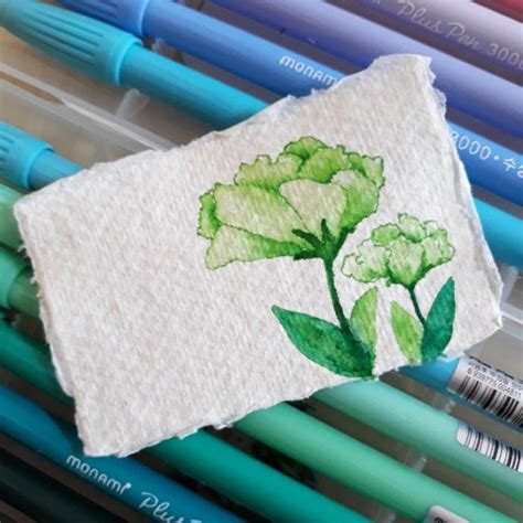 대구플러스펜수채화모네의정원아트클래스플러스펜수채화꽃그림초록 네이버 블로그