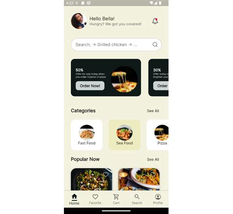 a restaurant order app built with flutter