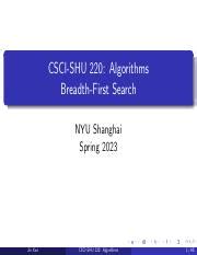 Exploring Breadth-First Search in Algorithms | Course Hero