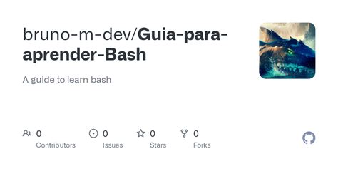Github Bruno M Devguia Para Aprender Bash A Guide To Learn Bash