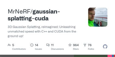 Github Mrnerfgaussian Splatting Cuda 3d Gaussian Splatting