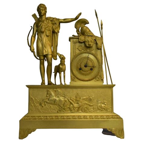 Neoclassical Bronze Mantle Clock For Sale At 1stdibs