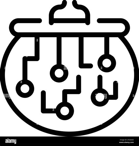 Blockchain Block Icon Outline Blockchain Block Vector Icon For Web Design Isolated On White