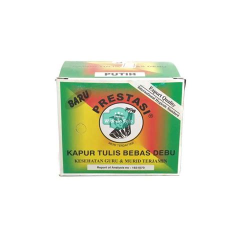 Jual Kapur Putih Prestasi Kapur Tulis Bebas Debu 1 Box Isi 50 Buah Di