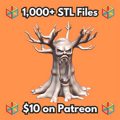 Mm DND Menacing Ent Tree Dark Forest Sculpture For Fantasy MineeForm FDM D Print STL File