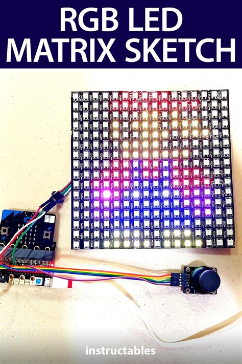 RGB LED Matrix Sketch Micro Bit Version