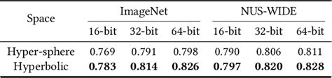 table 3 from exploring hierarchical information in hyperbolic space for