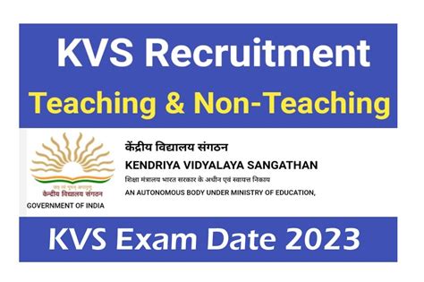 Kvs Exam Date 2023 Out Tgt Pgt Prt Hall Ticket Download All Jobs For You