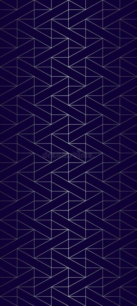 Elegant Geometric Seamless Pattern Stylish Triangular Grid Texture Stock Vector Illustration