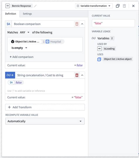 Boolean Variable Transform In Workshop Will Not Update Current Value