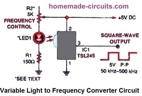 Convert Light To Frequency Full Circuit Diagram Making Easy Circuits