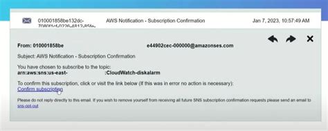 Alarm Based On Cloudwatch Ec2 Disk Usage Notifications