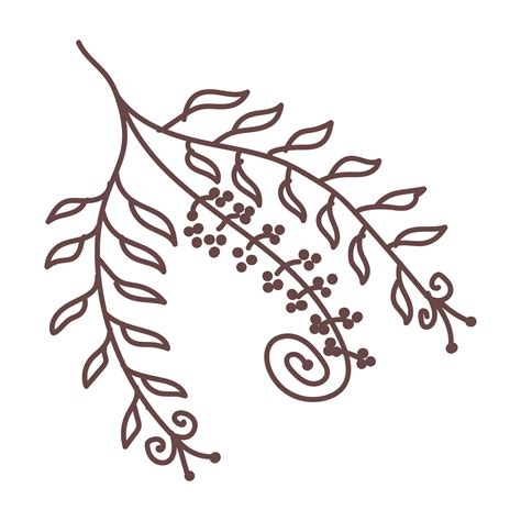 Nature Line Art Vector Elements Illustration 10287874 Vector Art At Vecteezy