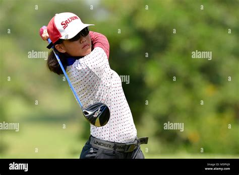 Danau Ukm Bangi February 11 Foong Zi Yu Takes Her Tee Shot On The