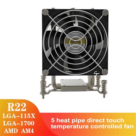coolserver 4u r22 데스크탑 컴퓨터 cpu 서버 쿨러 인텔 lga1700 115x amd am4 용 4 핀 pwm