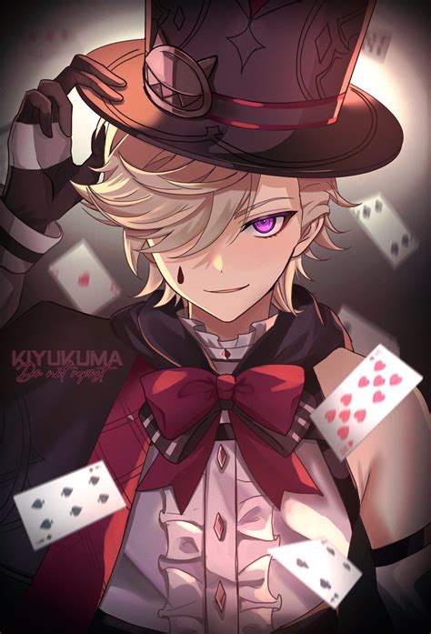 Lyney Genshin Impact Drawn By Kiyukumaa Danbooru