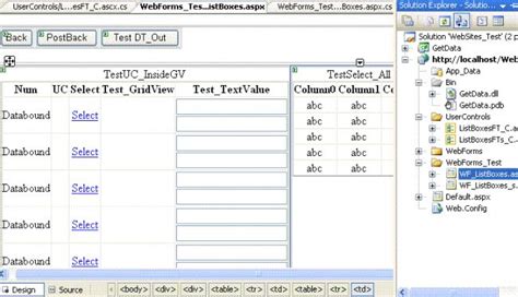 Using A Web User Control Inside The Gridview Control