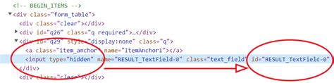 collect custom code values in form results formsite