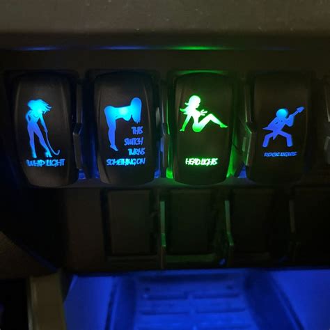 Automotive Rocker Switch Carling Sexy Girl Show Me Your Tits Boobs