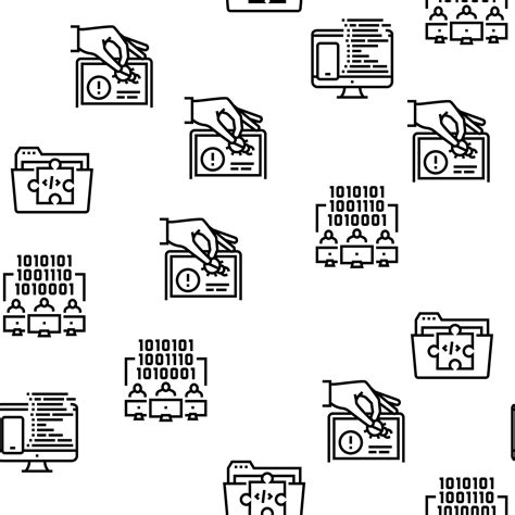 dev código ocupación vector de patrones sin fisuras Vector en Vecteezy