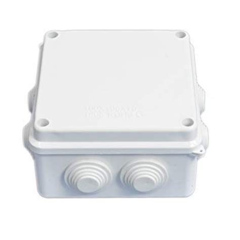 Junction Box White Color 100x100x70mm Ip65 Waterproof Outdoor Electrical Cctv Enclosure Square