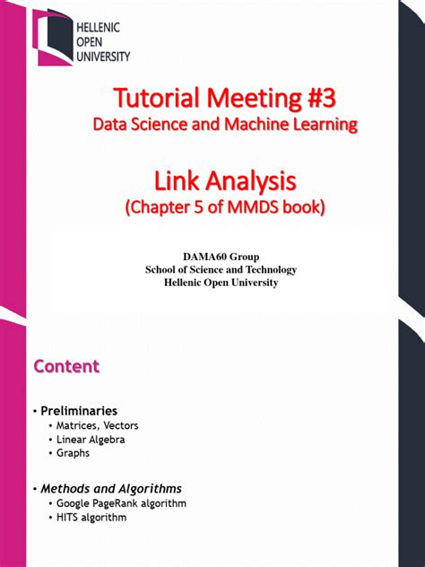 Tm3 Ch05 Link Analysis Pdf Matrix Mathematics Vertex Graph Theory