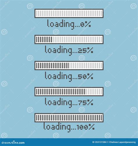 pixel loading image for game assets cartoon vector