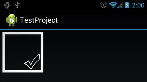 android overlay small check icon over specific image in gridview or