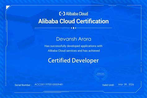 Devansh Arora On Linkedin Glad To Share My Alibaba Cloud Certification