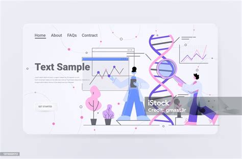 실험실 유전 공학 게놈 수정에서 Dna 구조 분자를 분석하는 과학자 팀 그래프에 대한 스톡 벡터 아트 및 기타 이미지 그래프