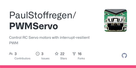GitHub PaulStoffregen PWMServo Control RC Servo Motors With Interrupt Resilient PWM