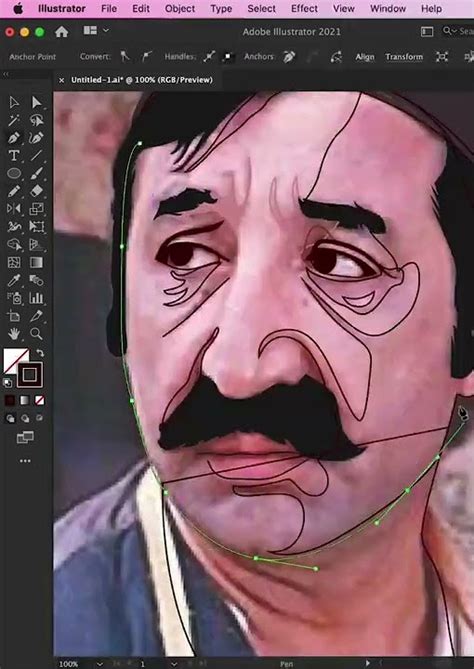 Adobe Illustrator Tutorial Թե ոնց դեմքի իլյուստրացիան հավաքես Youtube