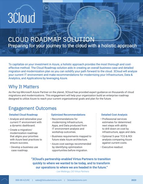 Cloud Roadmap Solution Cloud