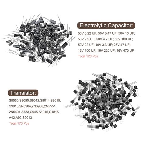 1490pcs Electronics Component Assortment Kit For Electronic Diy