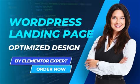 I Will Design Wordpress Landing Page By Using Elementor Pro For 30
