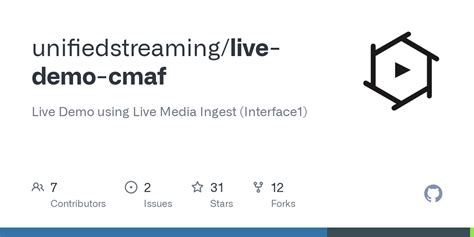 Github Unifiedstreaminglive Demo Cmaf Live Demo Using Live Media Ingest Interface1