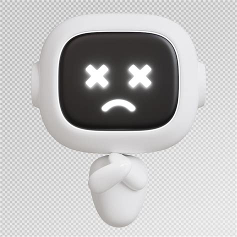 Premium Psd 3d Render Cute Robot With Hand Gesture